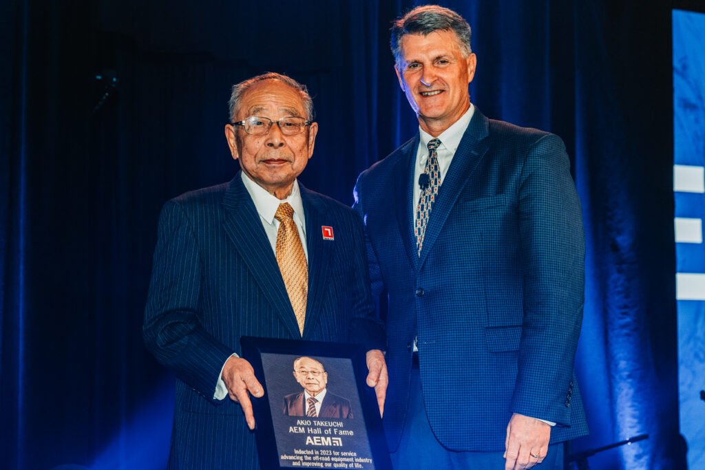 Mr. Takeuchi Inducted into AEM Hall of Fame – Takeuchi Global